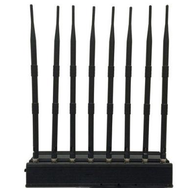 China 20W Desktop GPS Jammer with 40m Jamming Range and Cooling Fans for Car and Cell Phone Signal Blocking for sale