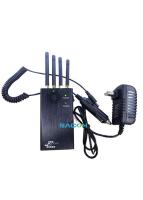 China 4 Antennas 2W Output Power Portable Signal Jammer with 20m Jamming Range for GSM GPS WiFi Blocking for sale