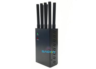 China 8 Channels High Power 2W Portable Signal Jammer Handheld Anti Tracking for 3G 4G GPS WiFi for sale