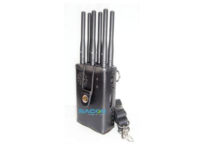 China 6 Antennas High Power 3W Portable Signal Jammer with 20m Range for WiFi GPS 3G 4G Blocking for sale