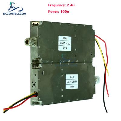 China 100W 2.4G Anti Drone Jammer Module with Customizable Frequencies for FPV and RF Signal Blocking for sale
