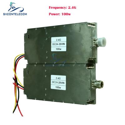 China 100W High Power Anti-Drone Jammer Module for 500-600MHz RF FPV Drone Signal Blocking for sale