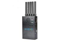 China Portable Signal Jammer with 5 Antennas, 2.5W Output Power, and Built-in Lithium Battery for Effective Signal Blocking for sale