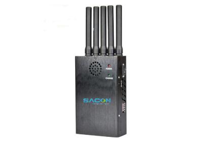 China Portable Signal Jammer with 5 Antennas, 2.5W Output Power, and Built-in Lithium Battery for Effective Signal Blocking for sale