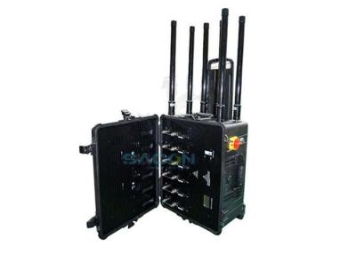 China 300W 6 Channels Drone Signal Jammer with 1500m Range for  UAV Jamming for sale