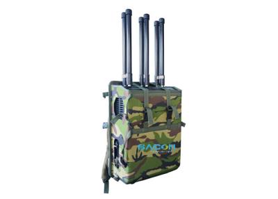 China 6 Channels 90W Output Power Backpack Drone Signal Jammer with 200m Jamming Range for Security Forces for sale