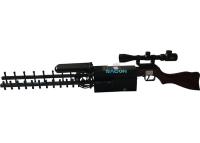 China Portable Gun Jammer Anti UAV Jammer with 800m Range 75W Output Power and 2.4G 5.8G GPS Signal Blocking for sale