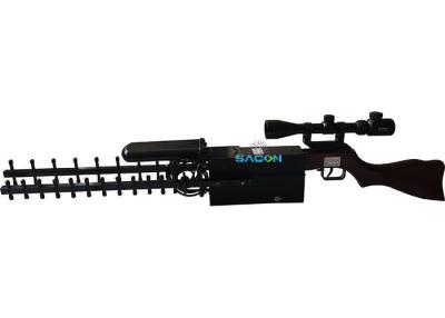 China Portable Gun Jammer Anti UAV Jammer with 800m Range 75W Output Power and 2.4G 5.8G GPS Signal Blocking for sale