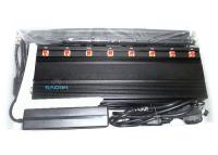 China 8 Channels Desktop Cell Phone Jammer with 40m Range and 365 Days Working for Prisons and Schools for sale