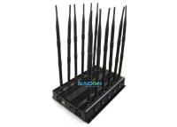 China 30W Output Power 12 Channels Wireless Signal Jammer with Car Adaptor Design for Prison Cell Phone Blocking for sale