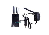 China 2W Portable Handheld GPS Jammer with 4 Antennas and 5-15M Jamming Range for Mobile and GPS Signals for sale