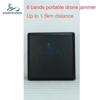 China Portable Anti Drone Jammer with 7kg Lightweight Design, Replaceable Internal Battery, and Directional Interference for UAV Signal Blocking for sale