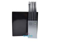 China 10W High Power Portable Mobile Phone Jammer with 8000mAh Battery and 10 Omni Antennas for sale