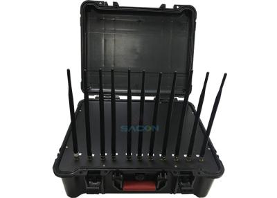 China 55W High Power Handheld Jammer with 11 Channels and Built-In Battery for Secure Signal Blocking for sale