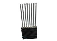 China 160W High Power 8 Channels Mobile Phone Signal Jammer with 80m Jamming Range for 2G 3G 4G WiFi GPS Signals for sale