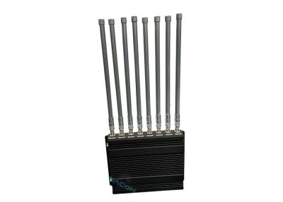 China 160W High Power 8 Channels Mobile Phone Signal Jammer with 80m Jamming Range for 2G 3G 4G WiFi GPS Signals for sale