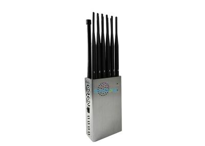 China 8.4W 12 Antennas Handheld Signal Jammer with 20m Shielding Radius for Cell Phone and Mobile Signal Blocking for sale