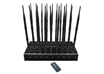 China 18 Channels Mobile Phone Signal Jammer 42W High Power Blocks All GPS Signals for sale