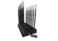 China 42W High Power Cell Phone Jammer with 18 Channels to Block 2G 3G 4G 5G and 2.4G Signals for sale