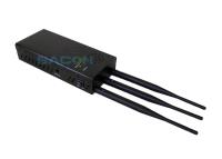 China Portable 10W High Power Signal Jammer with 8000mAh Battery and Omni-Directional Antenna for Car Remote Blocking for sale