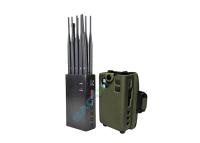 China 10W High Power Signal Jammer with 8000mAh Battery and 30m Jamming Range Portable Mobile Phone Isolator for sale