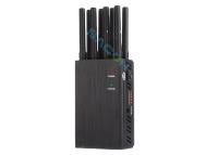 China 8 Bands Portable Mobile Phone Jammer with 20m Range and Adjustable Bands for GPS WiFi Blocking for sale