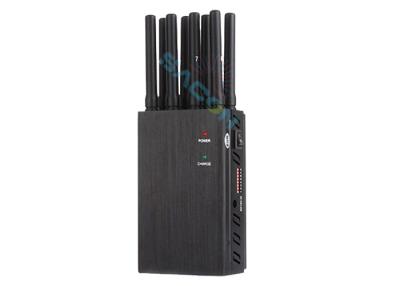 China 8 Bands Portable Mobile Phone Jammer with 20m Range and Adjustable Bands for GPS WiFi Blocking for sale