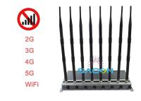 China 40W Output Power 5G Signal Jammer with 80m Jamming Radius and 3 Cooling Fans for sale