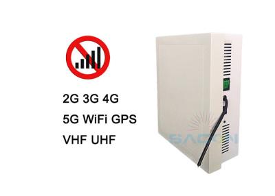 China 10 Channels 5G Signal Jammer with 50m Range and 26W Output Power for Mobile Phone Blocking for sale