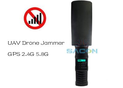 China Light Weight 1.5kg Handheld Drone Signal Jammer with 500m Range and 20W Output Power for UAV Jamming for sale