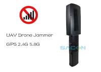 China 20W Portable UAV Signal Jammer with 500m Range and LED Display for Drone Jamming for sale