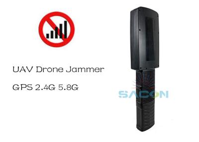 China 20W Portable UAV Signal Jammer with 500m Range and LED Display for Drone Jamming for sale