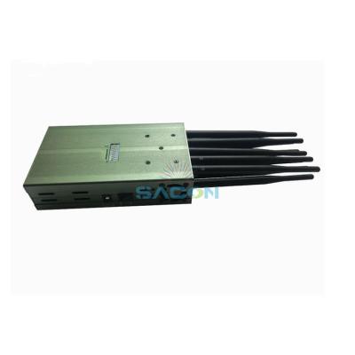 China 10 Bands Handheld Signal Jammer with 20m Radius for Cell Phone Blocking for sale