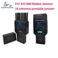 China 16 Antennas 12000mAh 12W Portable Signal Jammer for 2G 3G 4G 5G GPS WiFi Blocking for sale