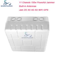 China 150W High Power Signal Jammer with 11 Channels for 50m Range Mobile Phone Blocker for sale