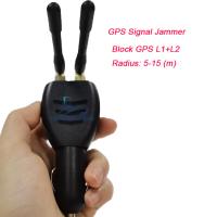 China ISO9001 Mini GPS Jammer Blocker with 15m Distance Omni Antenna Light Weight for Car Lighter 12V-24 DC for sale