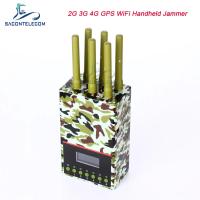 China 6 Channels 20m Radius Portable Signal Jammer with 4000mAH Battery for 2G 3G 4G GPS WiFi Blocking for sale