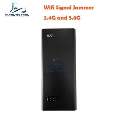China 5200mAH 3W Handheld WiFi Signal Blocker with 2.4G 5.2G 5.8G Frequency Blocking and Car Power Adapter for sale