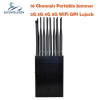 China 16 Antennas Handheld GPS Signal Jammer with 12000mAh Battery for 5G Blocking for sale