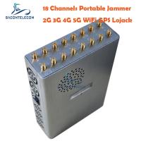 China 18 Bands Portable Signal Jammer with 12000mAh Battery for Secure Communication Blocking for sale