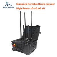 China 75W Output Power 120m Jamming Radius DC24V Power Supply IED RF Manpack Jammer for Security Forces for sale