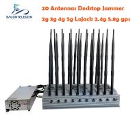 China 20 Bands 60m Radius 155W High Power Mobile Phone Signal Jammer for GSM CDMA DCS PCS 3G 4G 5G for sale