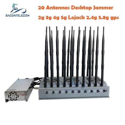 China 20 Bands 60m Radius 155W High Power Mobile Phone Signal Jammer for GSM CDMA DCS PCS 3G 4G 5G for sale