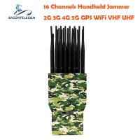 China 21 Bands 21W High Power Portable Signal Jammer with 30m Radius for Global Frequency Blocking for sale