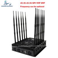 China 12 Antennas 80W Power Multi-Frequency Signal Jammer Desktop WiFi Blocker for 2G 3G 4G 5G WiFi GPS for sale