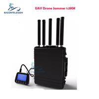 China IP55 Waterproof UAV Drone Jammer with 1.5km Jamming Radius and Built-in Battery for sale