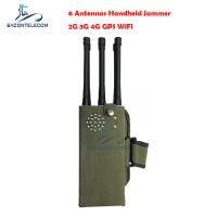 China 6 Bands Signal Jammer with 30m Radius and 54W Output Power for Bluetooth GPS and WiFi Blocking for sale