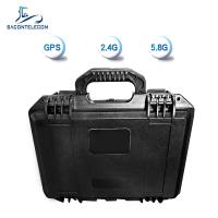 China Suitcase Drone Signal Jammer with 1.5km Distance 60W Power and Built-in Antenna for Anti Bomb Convoy for sale