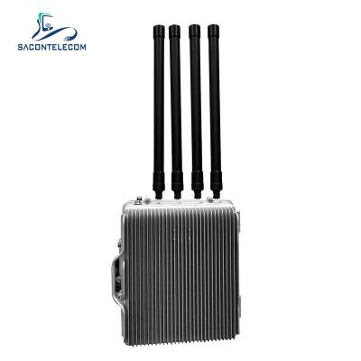 China Outdoor Waterproof 240W Drone Signal Jammer with 2000m Range Anti Drone System for sale