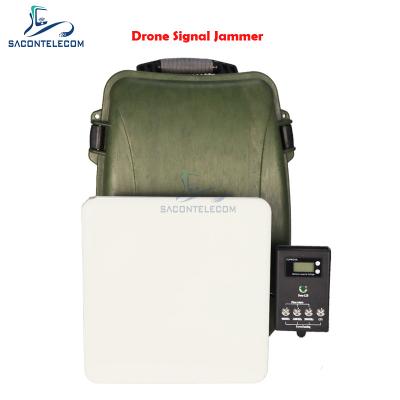 China 200W High Power Backpack Drone Signal Jammer with 1500m Distance and Wide Frequency Coverage for sale